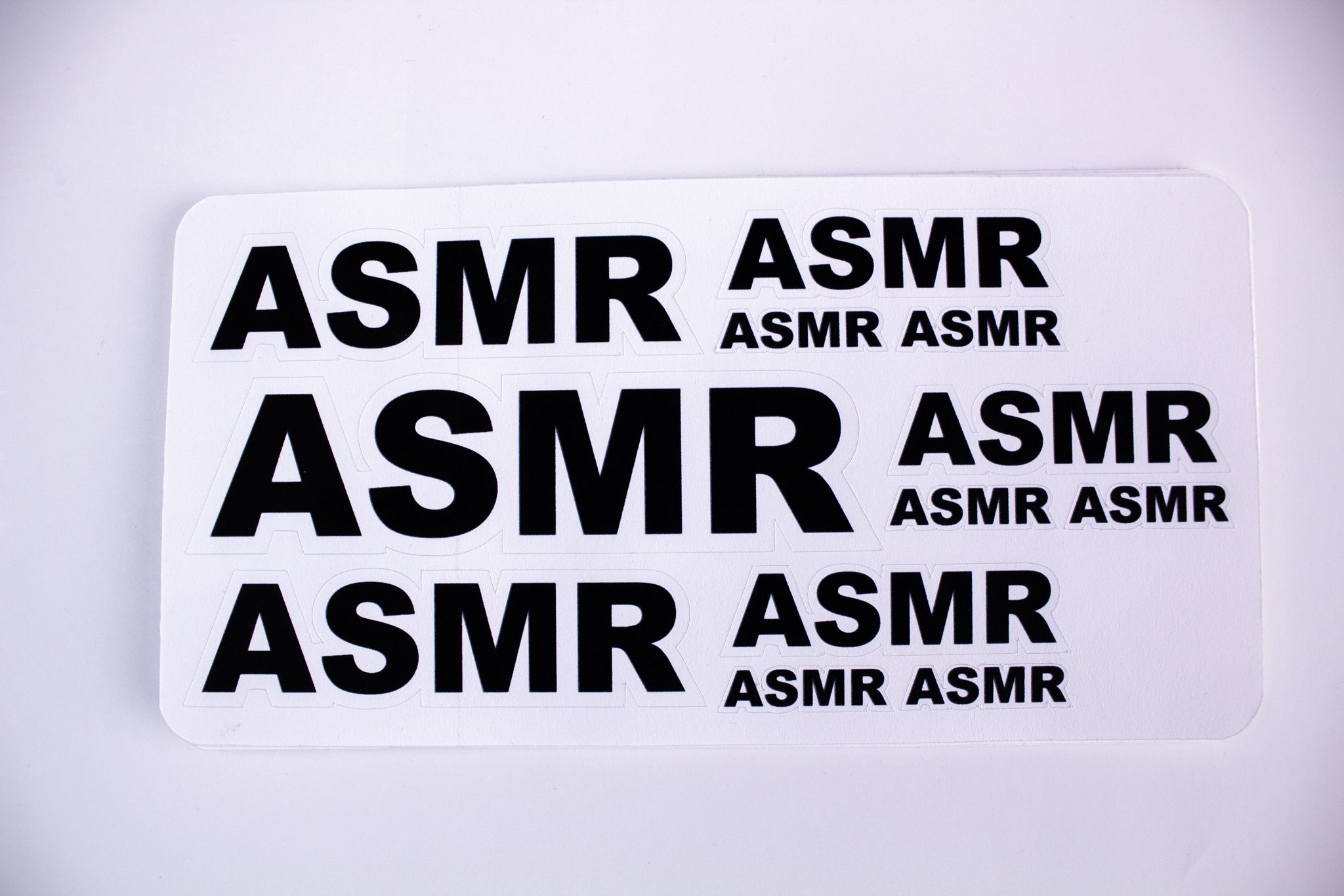 "ASMR" STICKER SHEET – asmrty.co